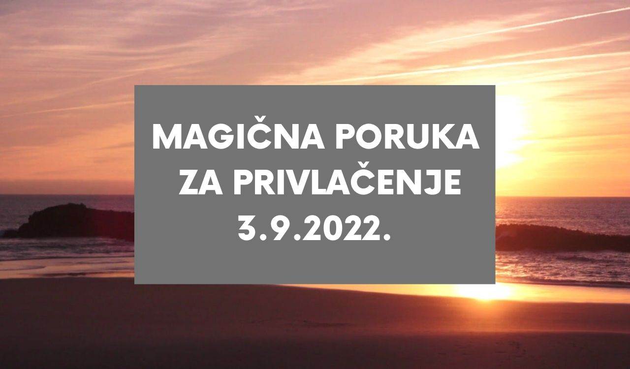 Poruka manifestacije za subotu 3 septembar 2022 godine | Sensa