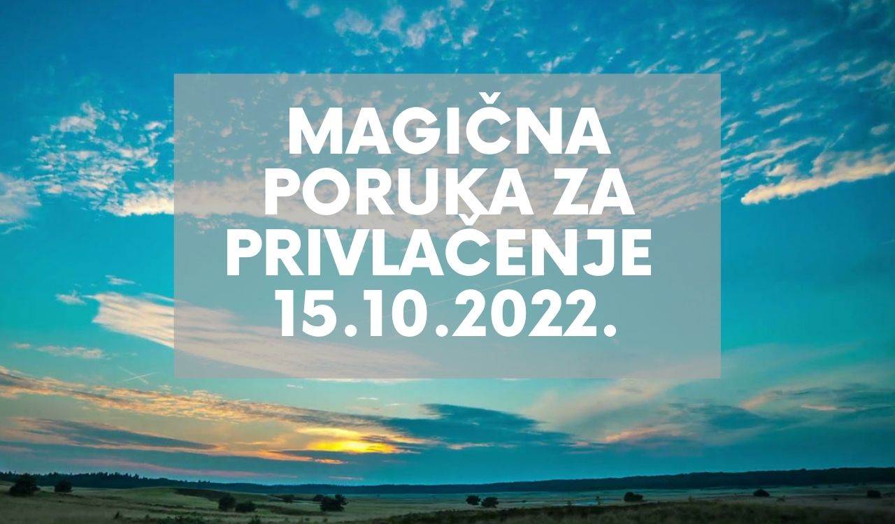 Poruka manifestacije za četvrtak 14 oktobar 2022 godine | Sensa
