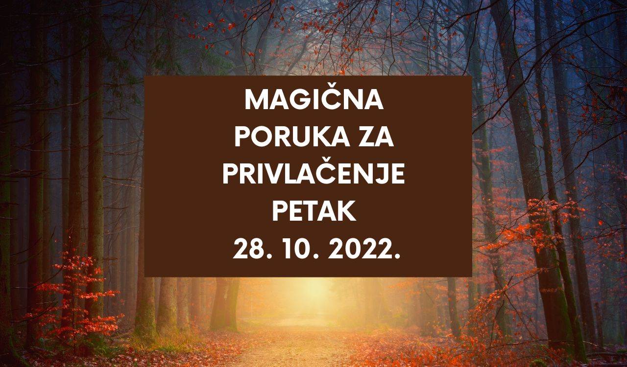 Poruka manifestacije za petak 28 oktobar 2022 godine | Sensa