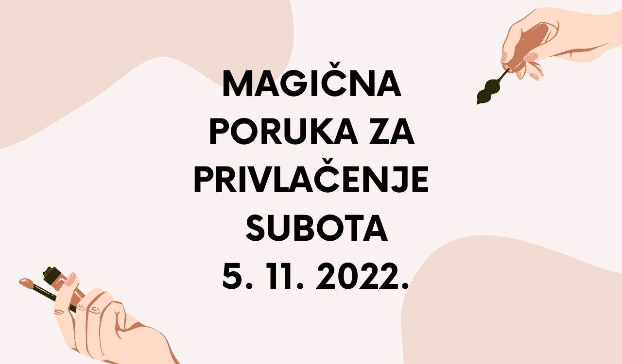 Poruka manifestacije za subotu 5 novembar 2022 godine | Sensa